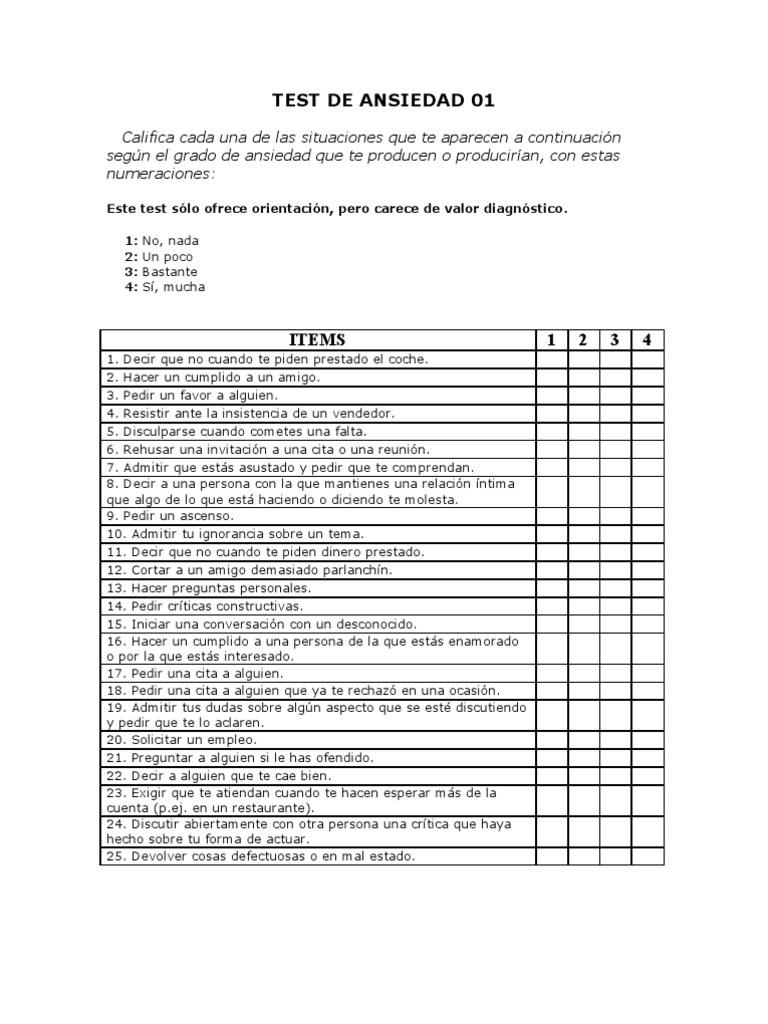 Comprendiendo los niveles de ansiedad y estrés a través de tres tests ...