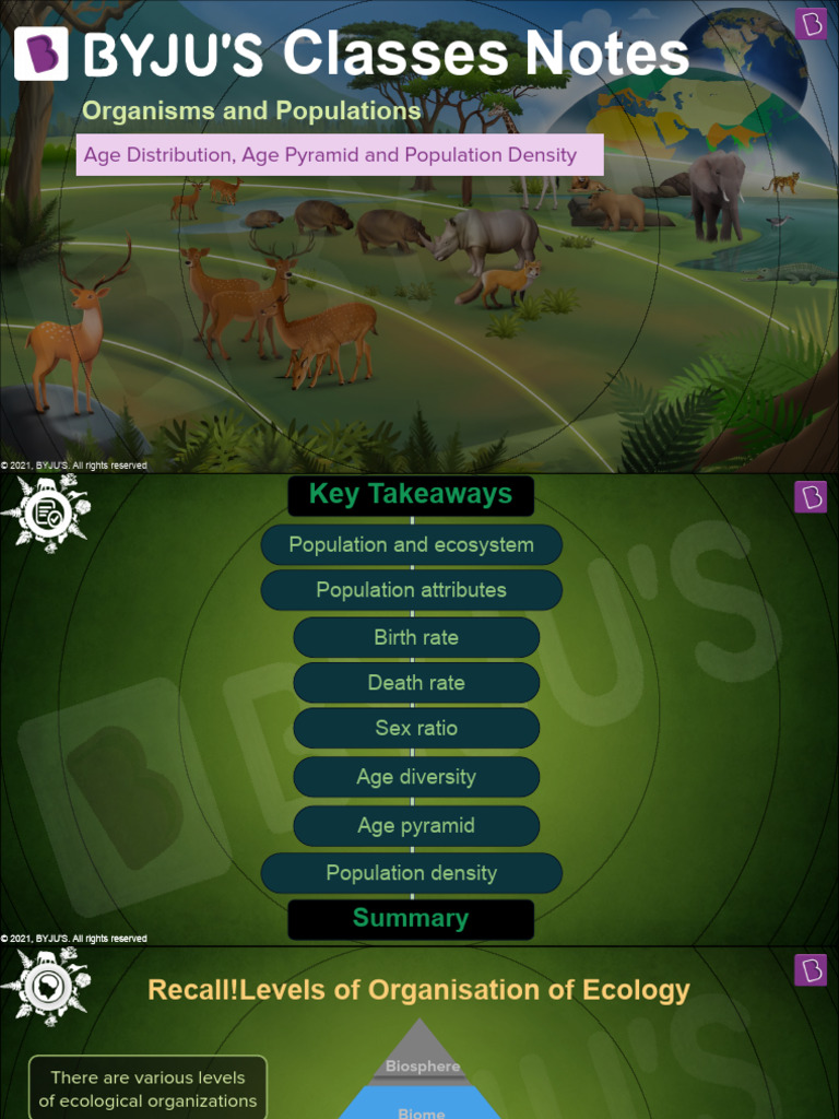 Classes Notes: Organisms and Populations | PDF | Ecology | Evolution