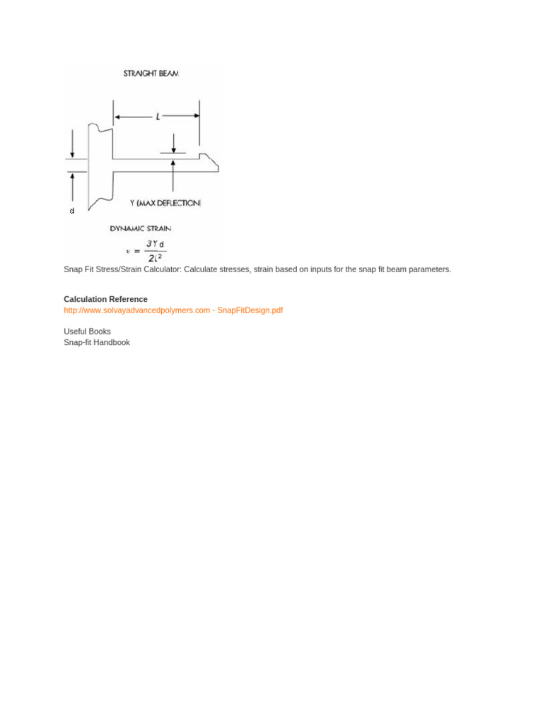 Snap Fit Beam Calculator | PDF