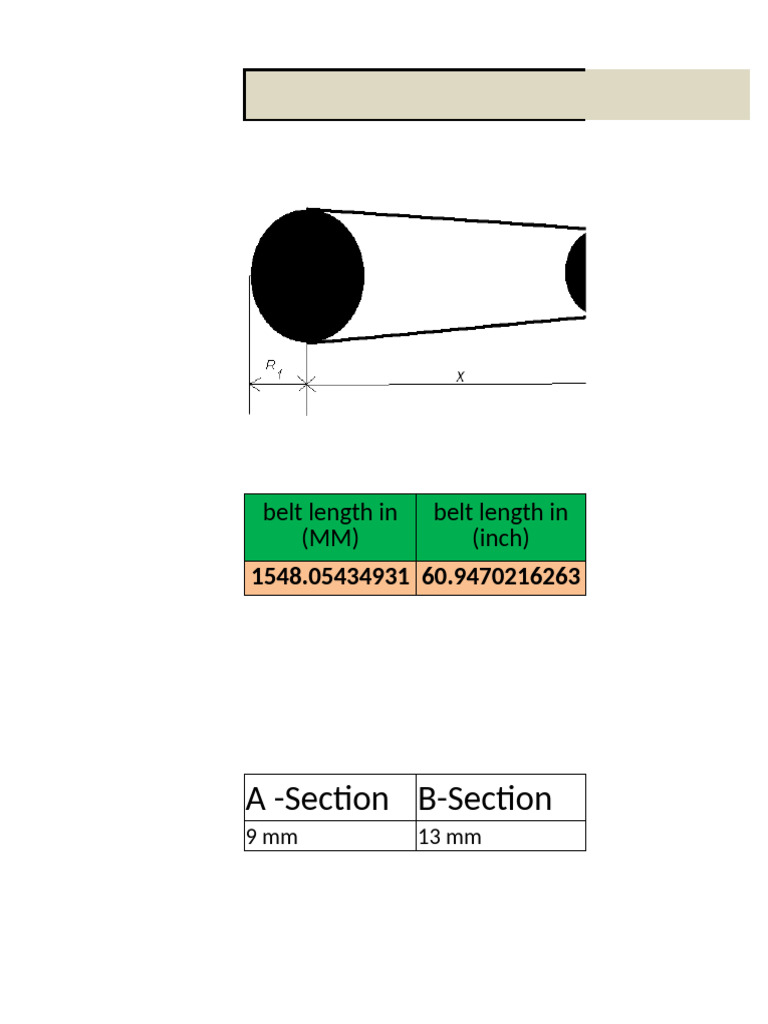 V-Belt Length Calculation Guide | PDF
