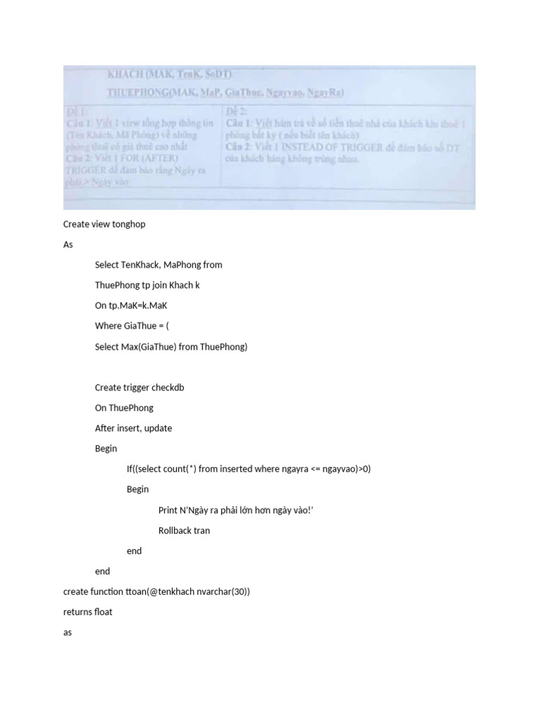Create View Tonghop | PDF