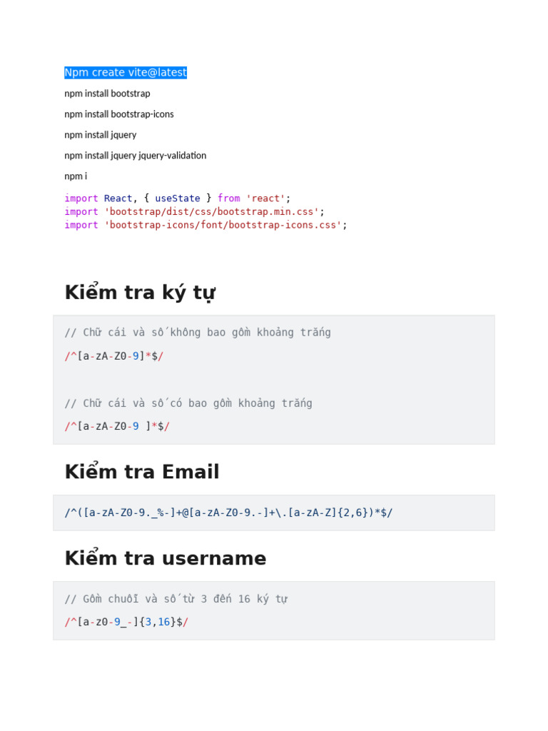 NPM Create Vite | PDF