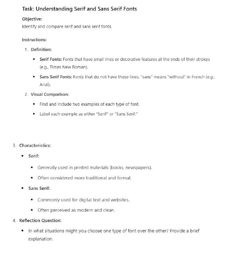 Serif and SANS - SERIF | PDF