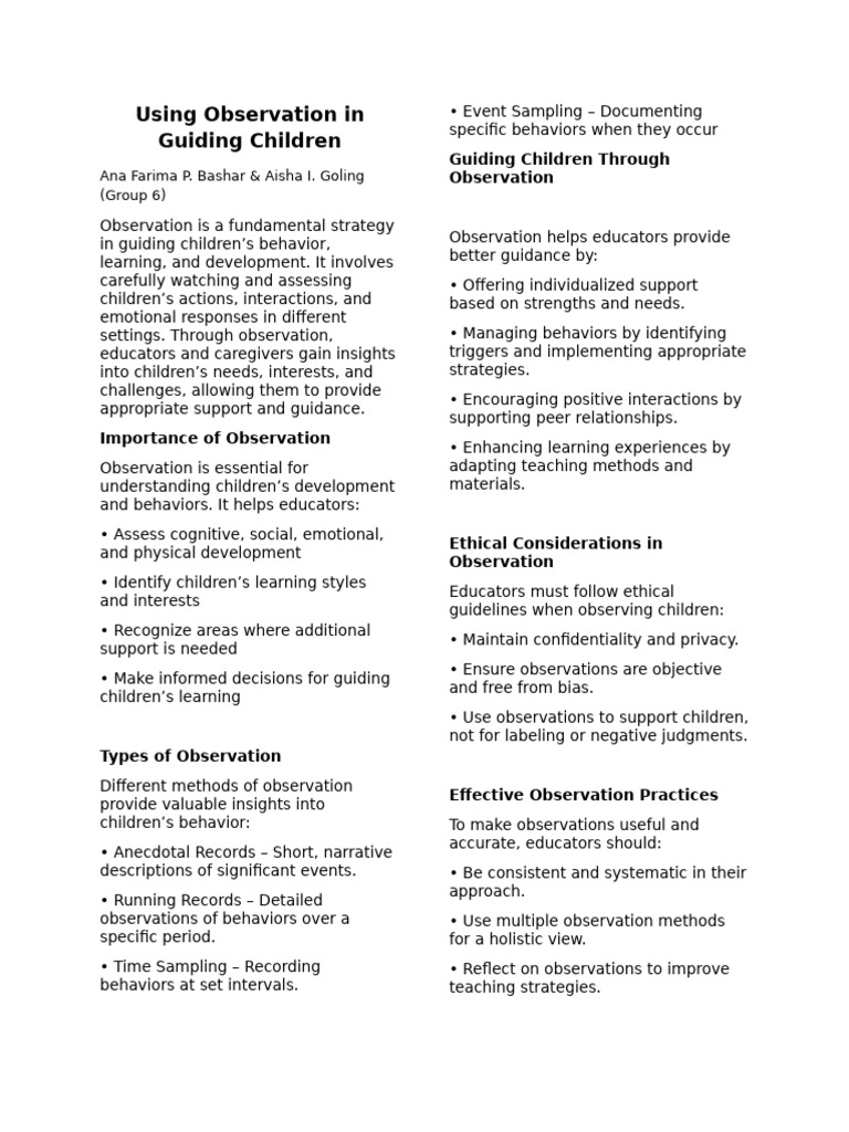 Handouts (ECD115) | PDF | Learning | Sampling (Statistics)