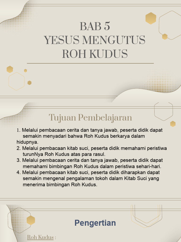 Yesus Mengutus Roh Kudus.pptx (1) | PDF