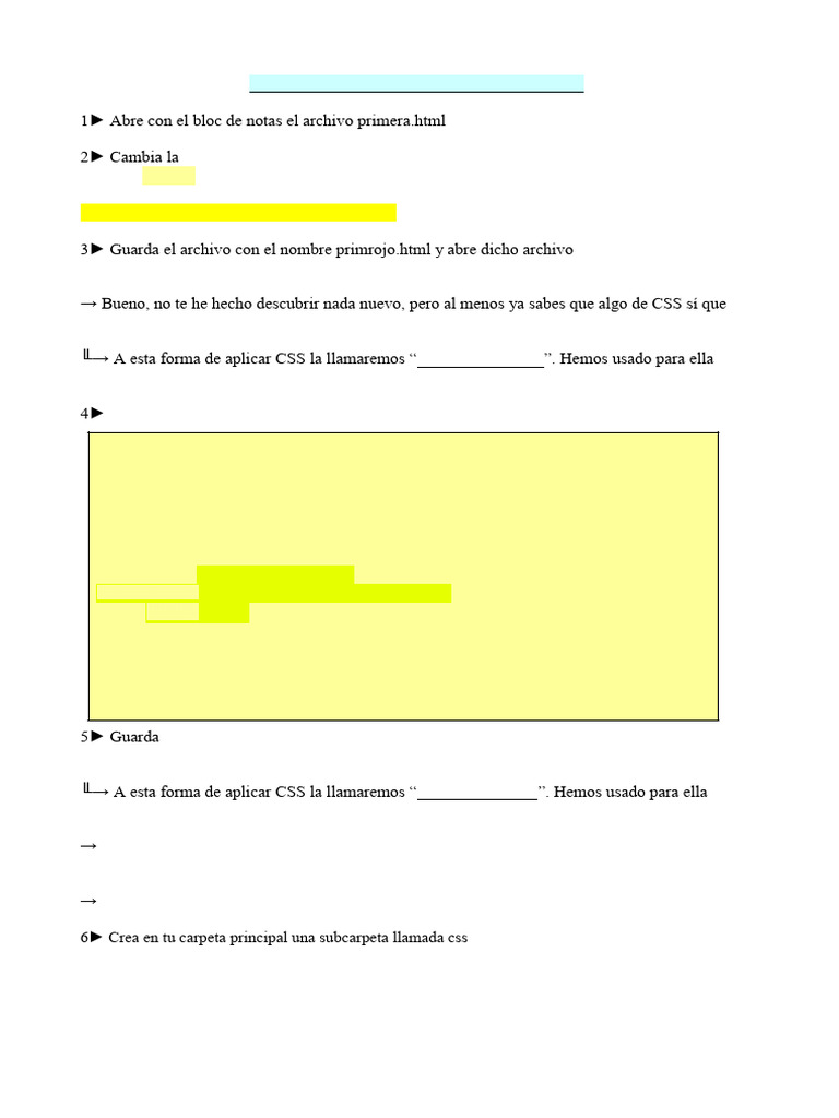 CSS Práctica 1,2,3 | PDF | HTML | Desarrollo web
