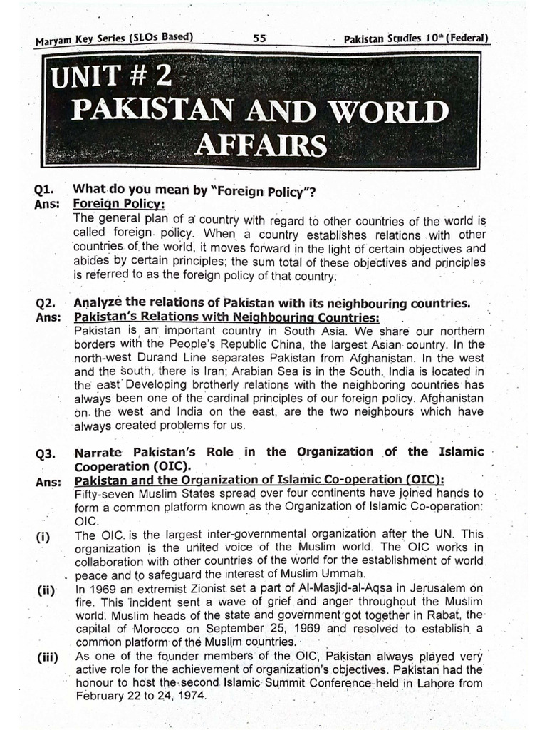 Pak Studies Chapter 2 | PDF