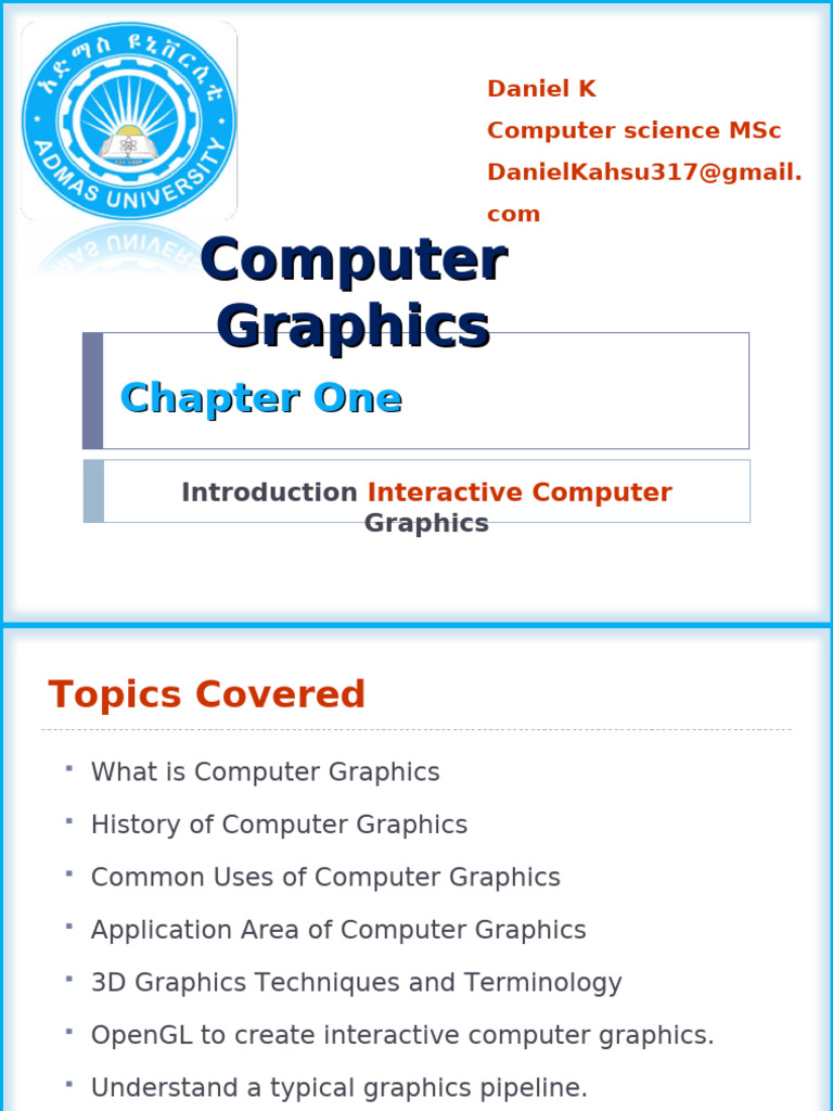 Introduction to Computer Graphics | PDF | Computer Graphics | 3 D Computer Graphics