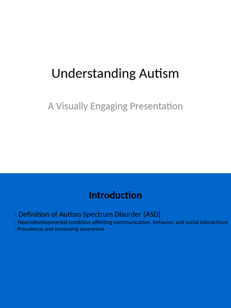 Understanding Autism Spectrum Disorder | PDF
