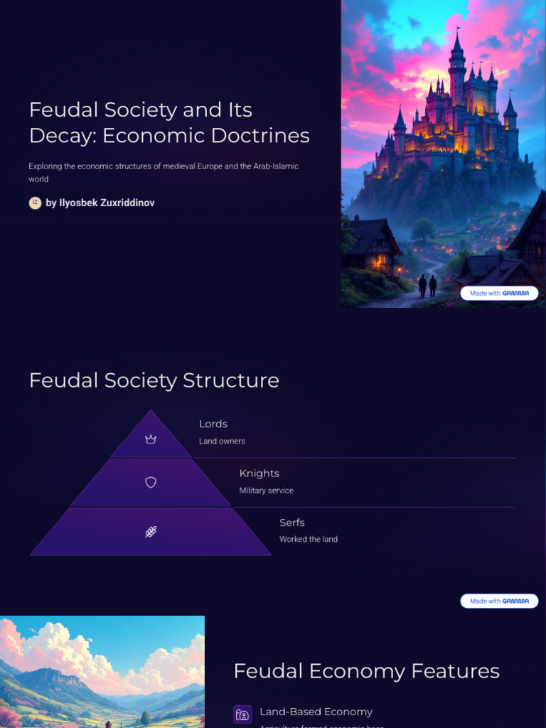 Feudal Society and Its Decay Economic Doctrines | PDF