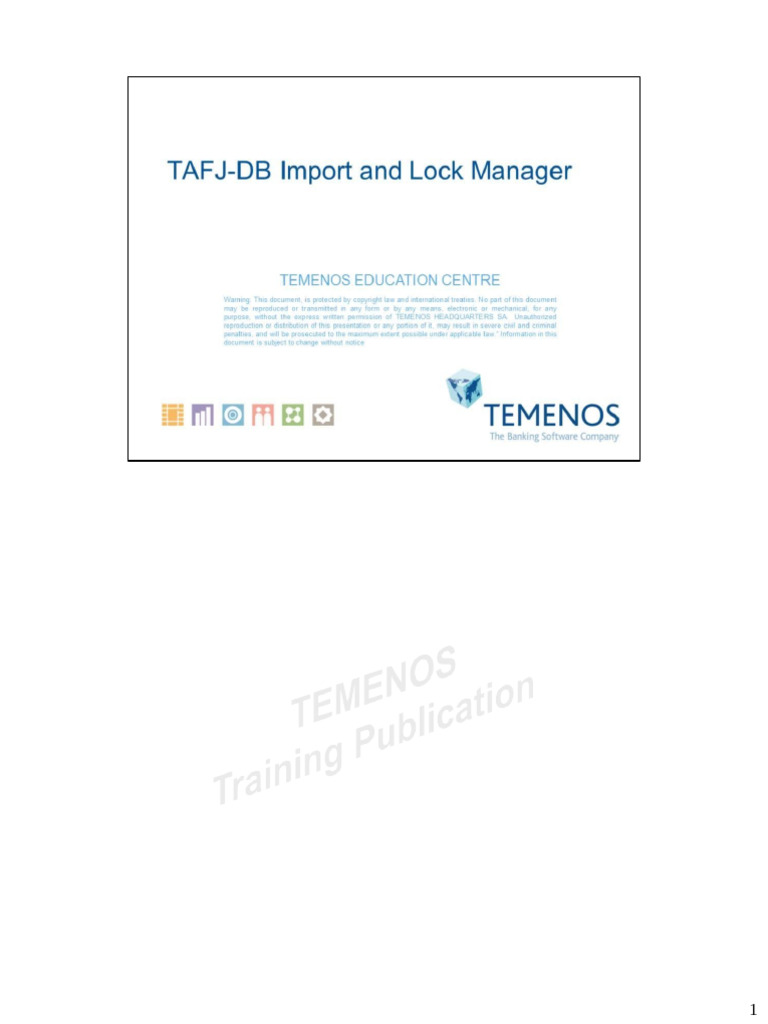 T3TAFJ8-DBImport-and-Lock-Manager-R15 | PDF | Databases | Relational ...