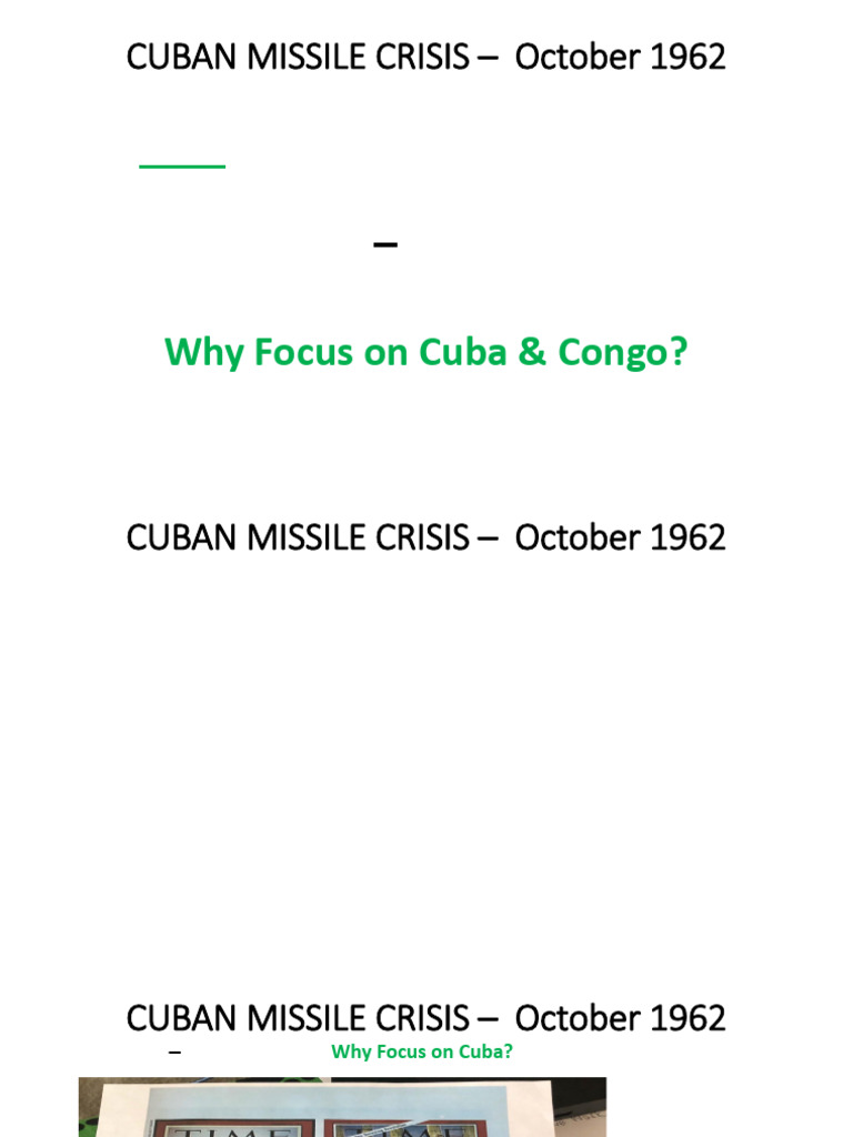 Cuban Missile Crisis Overview and Analysis | PDF | Cuban Missile Crisis ...