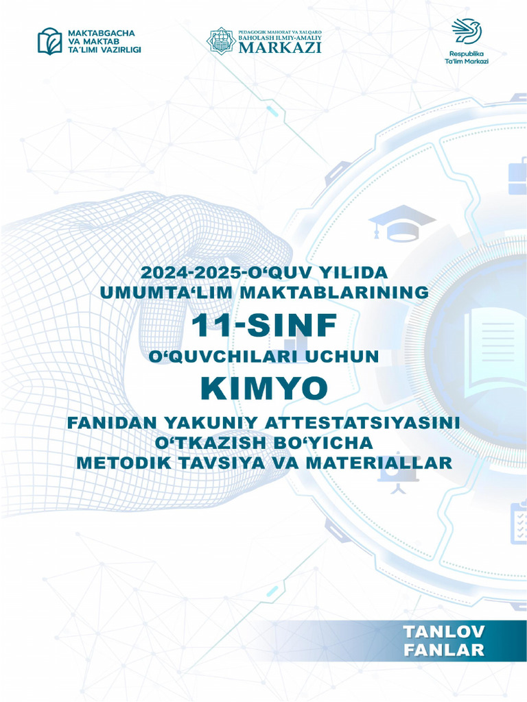 11-Sinf Kimyo | PDF