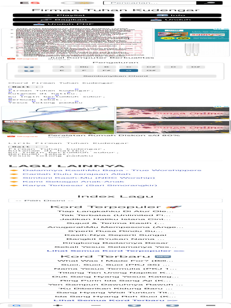 Firman Tuhan Kudengar EnamSenar | PDF