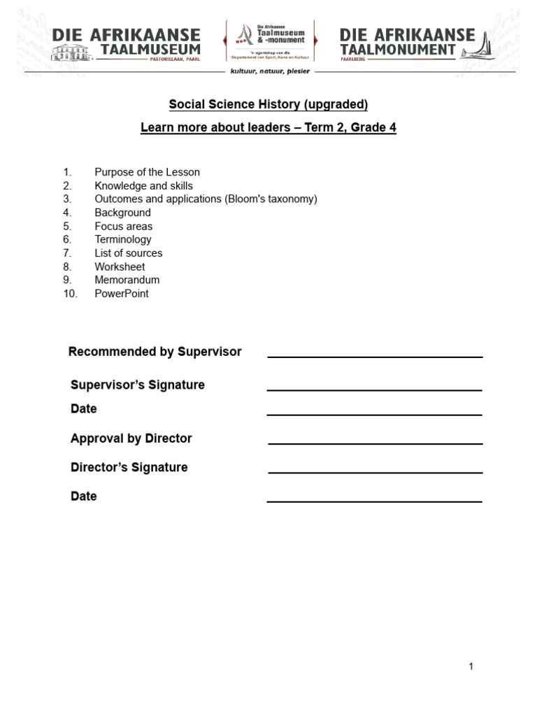 Learn About Leaders Grade 4 Term 2 Updated English | PDF | Teaspoon | Scone