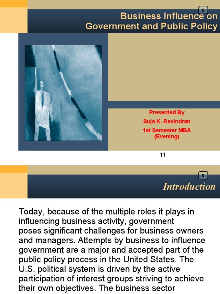 Business Influence on Public Policy | PDF | Political Action Committee ...
