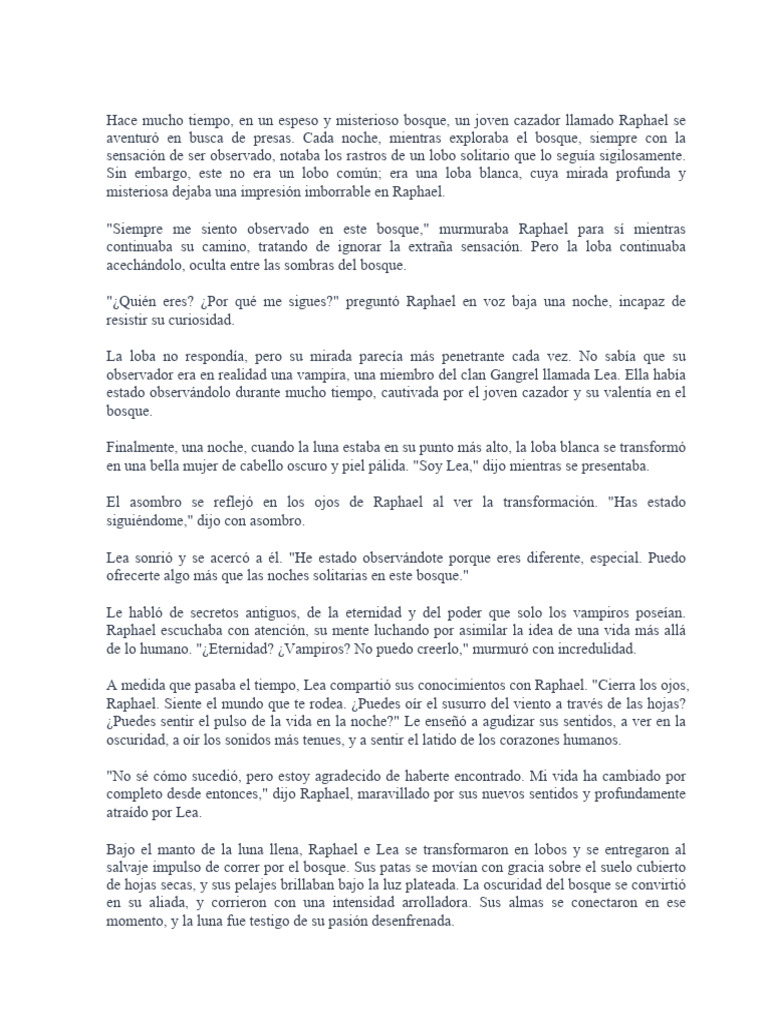 Raphael | PDF | Hombres lobo | Amor