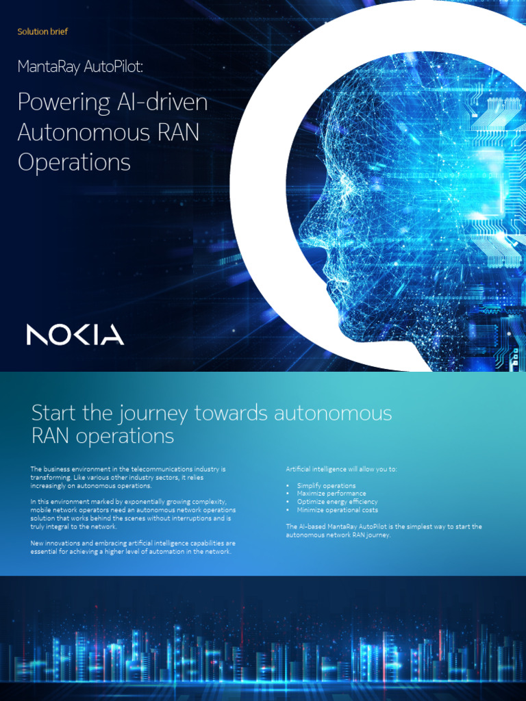 Nokia MantaRay AutoPilot Powering AI Driven Autonomous RAN Operations ...