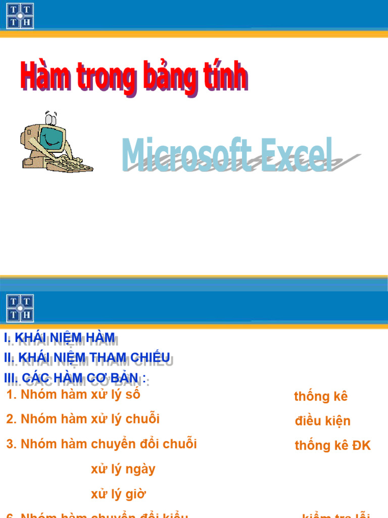 Hàm trong excel 3 | PDF