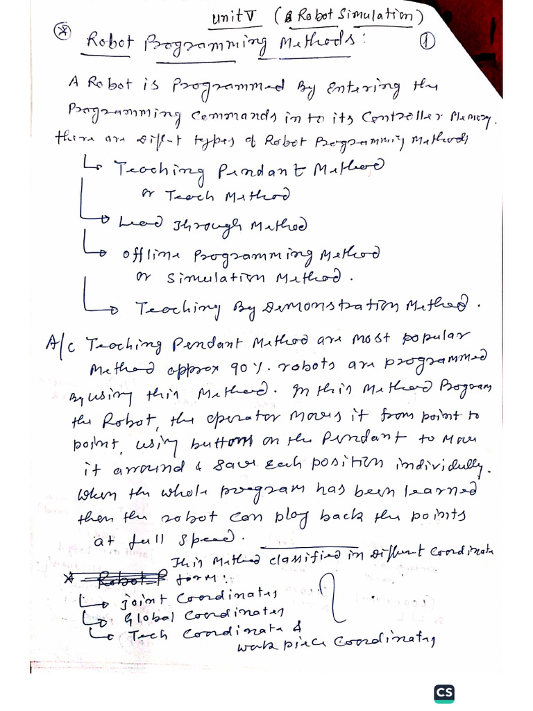 Robot Programming | PDF