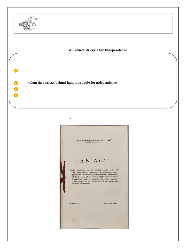 Gr 7_Unit 6_India's struggle for independence_Ch 5_Independence ...