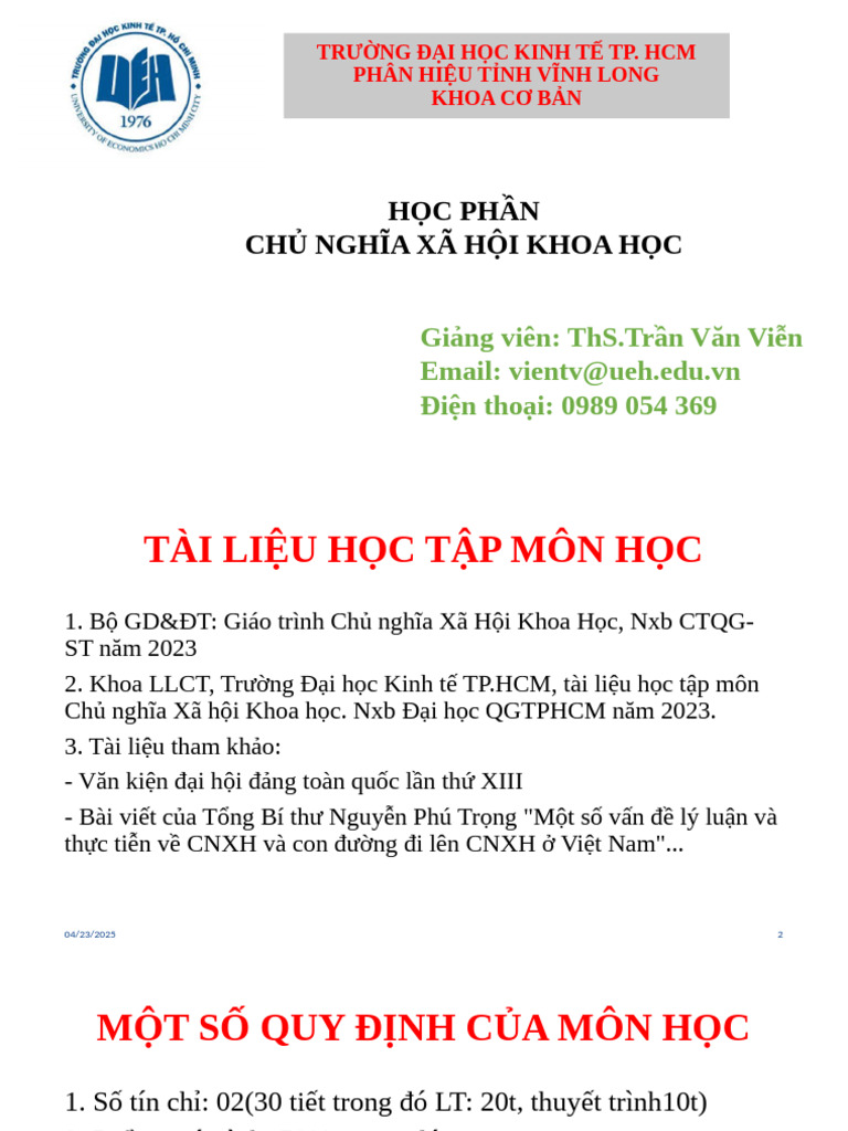 C1-Bai Giang CNXHKH | PDF