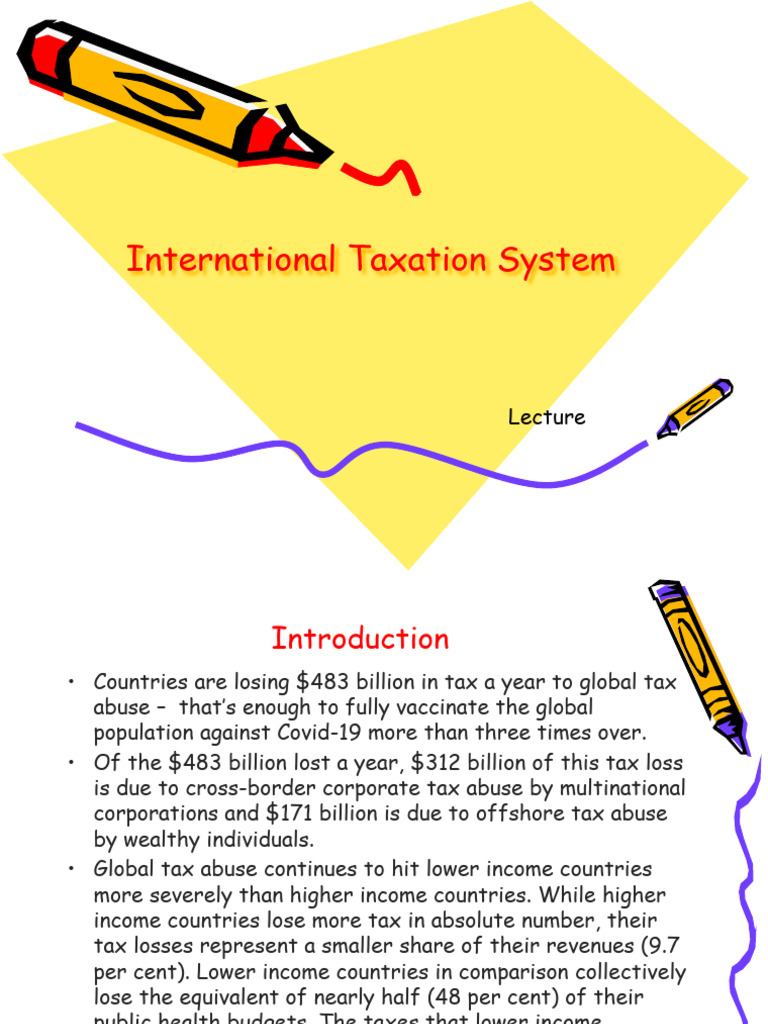 International Taxation | PDF | Taxes | International Taxation