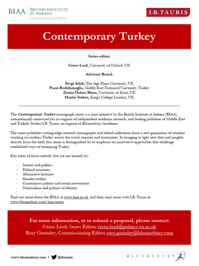 Contemporary Turkey Series Flyer | PDF