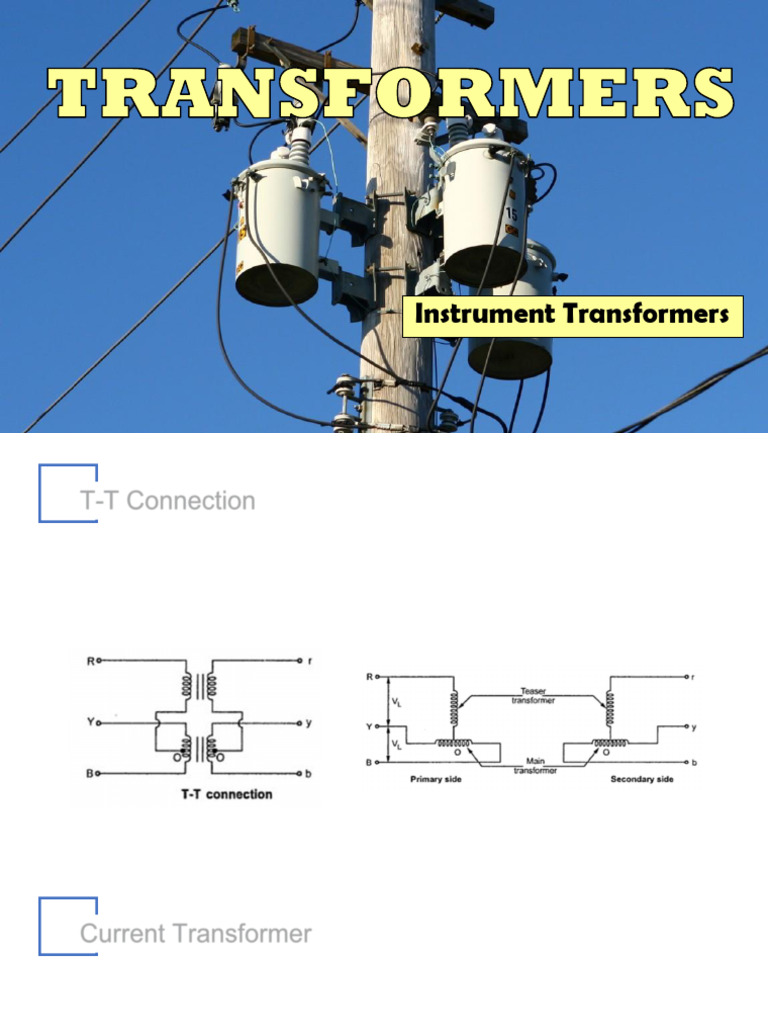 Lesson 12 Instrument Transformer | PDF | Transformer | Voltage