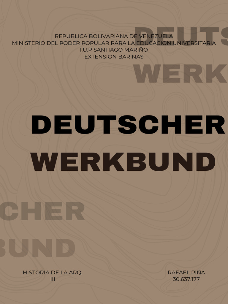 Deutscher Werkbund | PDF | Las artes | Diseño