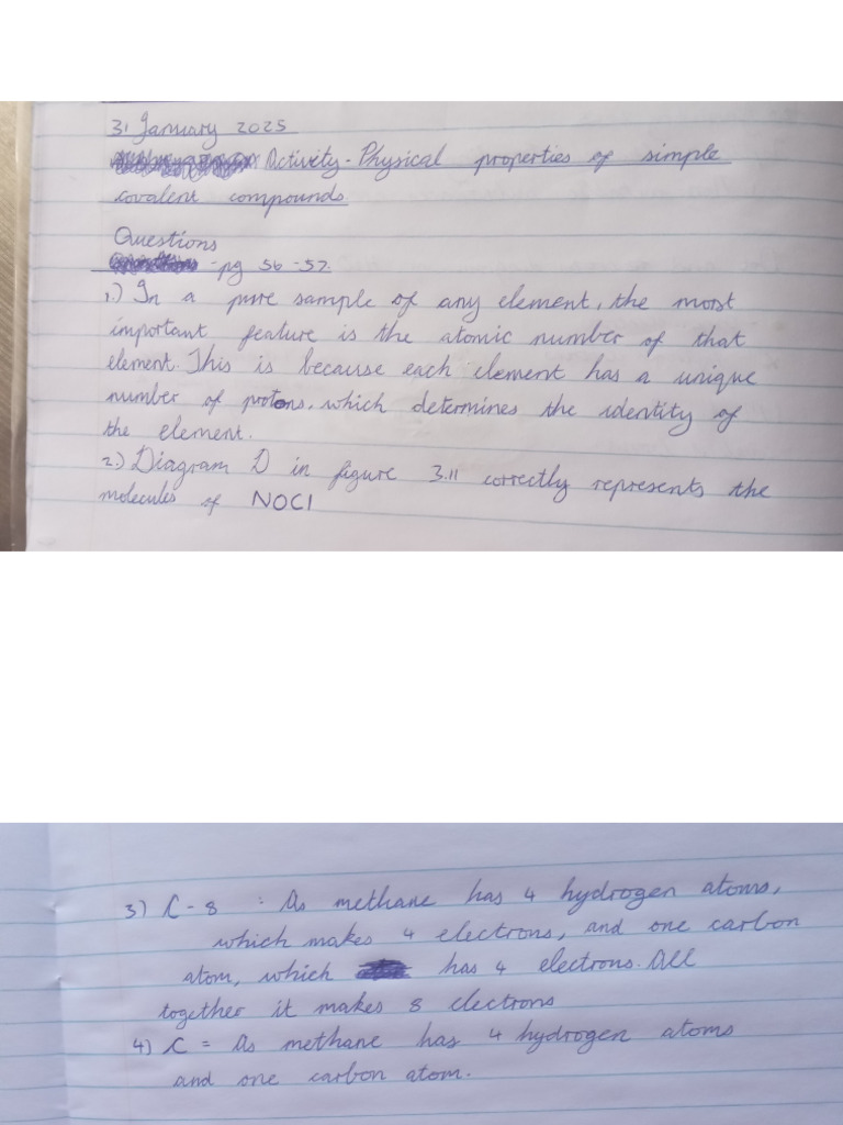 Keira Fox-Chemistry Questions-Chapter 3 - 250202 - 165446 | PDF