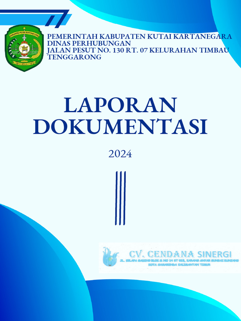 Biru Geometris Simpel Sampul Laporan Akhir Tahun Dokumen A4 | PDF