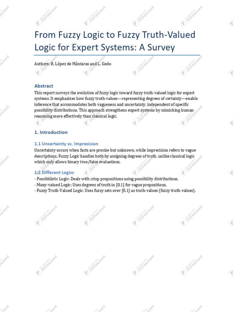 Fuzzy Logic Report Neeraja | PDF | Fuzzy Logic | Logic