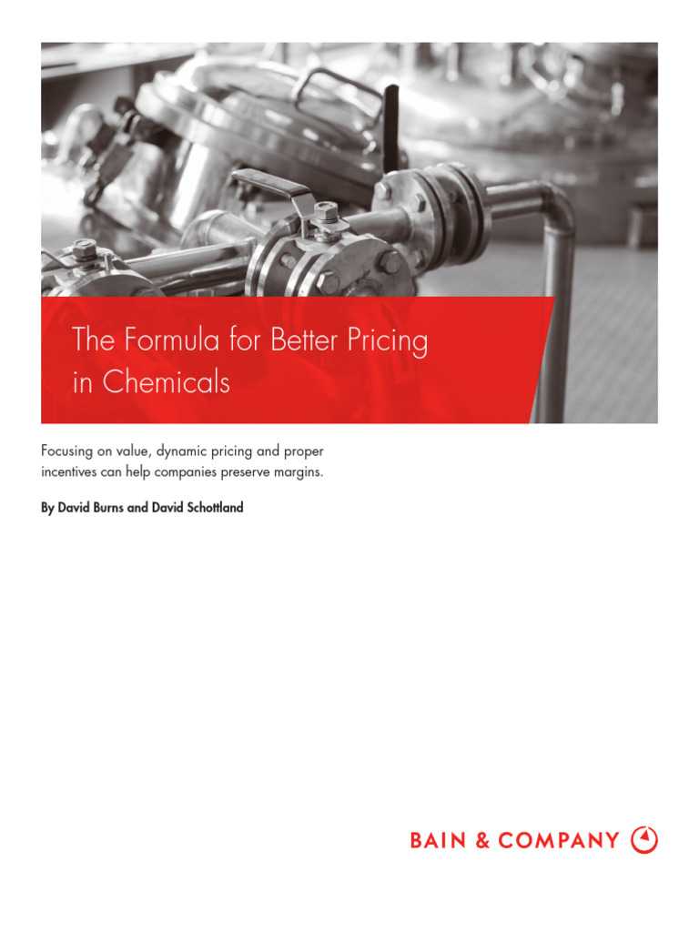 Bain Brief The Formula For Better Pricing in Chemicals | PDF | Pricing ...