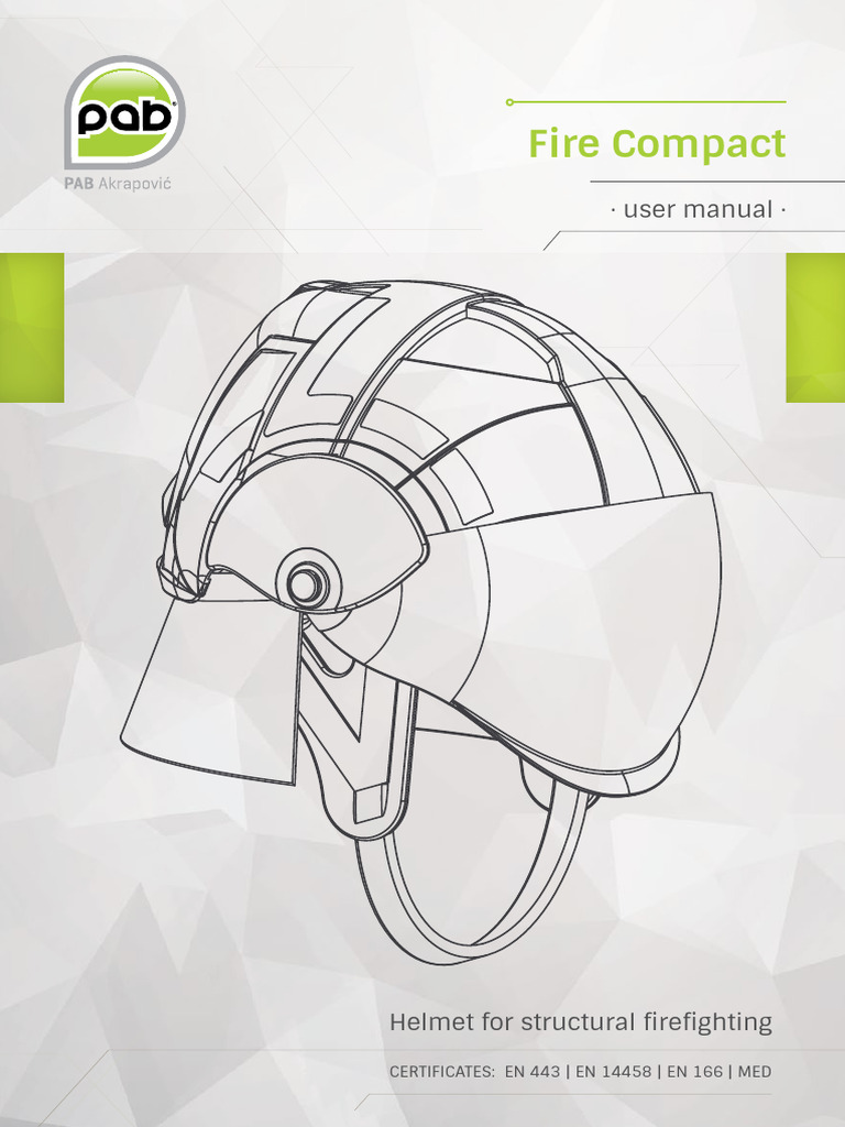 PAB Fire Compact Helmet Overview | PDF
