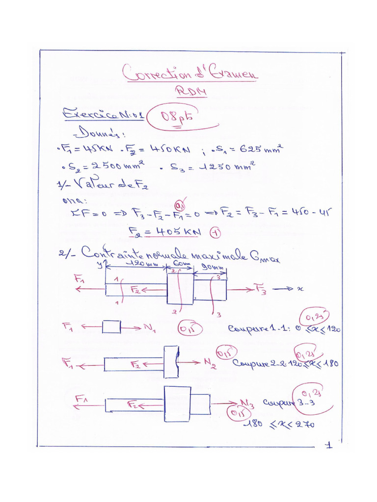 Correction D Examen RDM 2elm - 01 | PDF