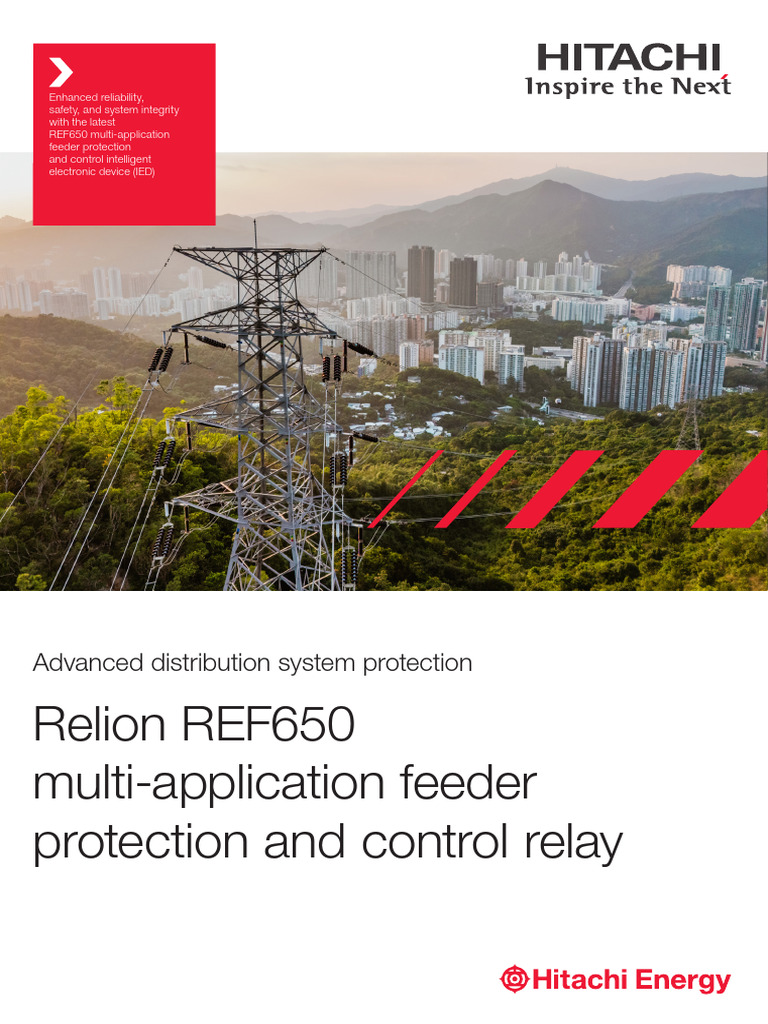 4CAE001685 - en REF650 Brochure | PDF | Relay | Transformer