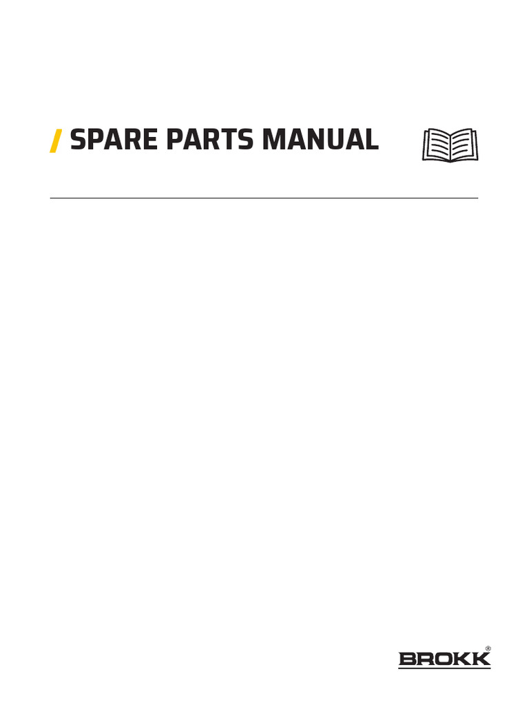 Spare Parts Manual: Brokk 520D | PDF
