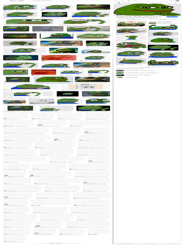 Crying Meme Frog - Google Search | PDF