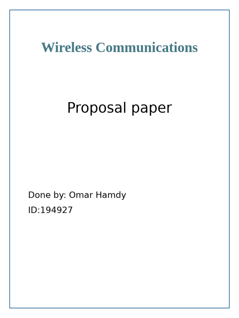 Proposal 1 | PDF