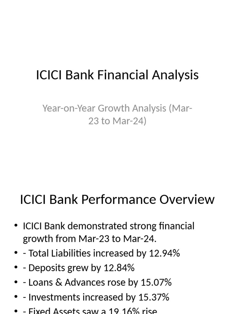 ICICI Bank Financial Analysis | PDF