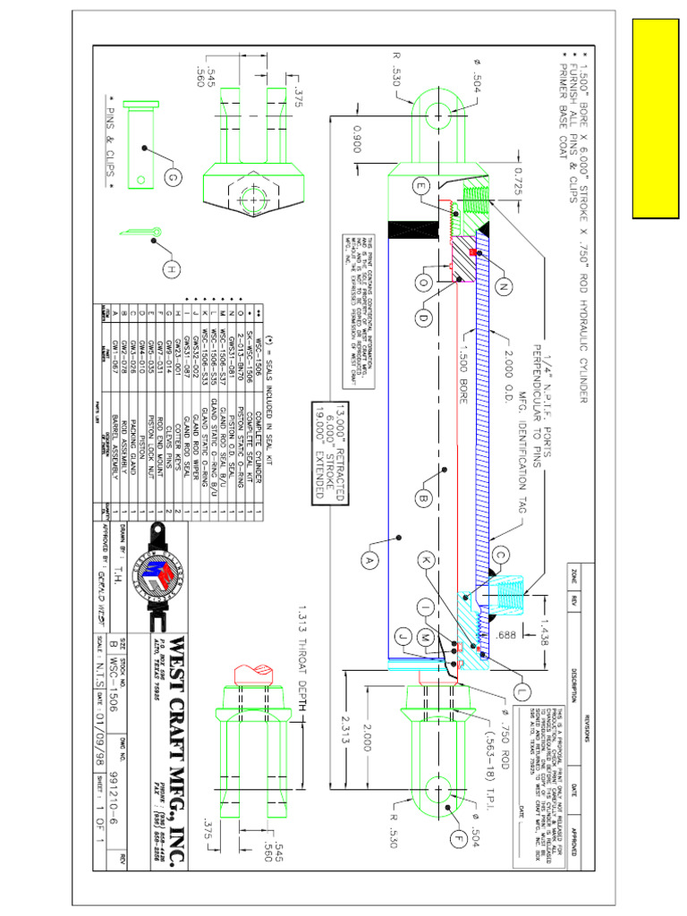 WSC-1506 Cylinder 0025063 | PDF