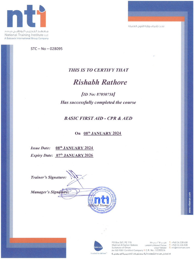 Rishabh Rathore FA - NTI PDF | PDF