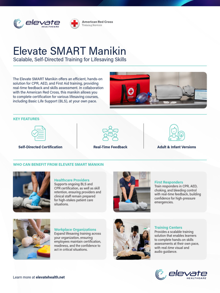 Elevate SMART Manikin Spec Sheet DIGITAL | PDF | Cardiopulmonary ...