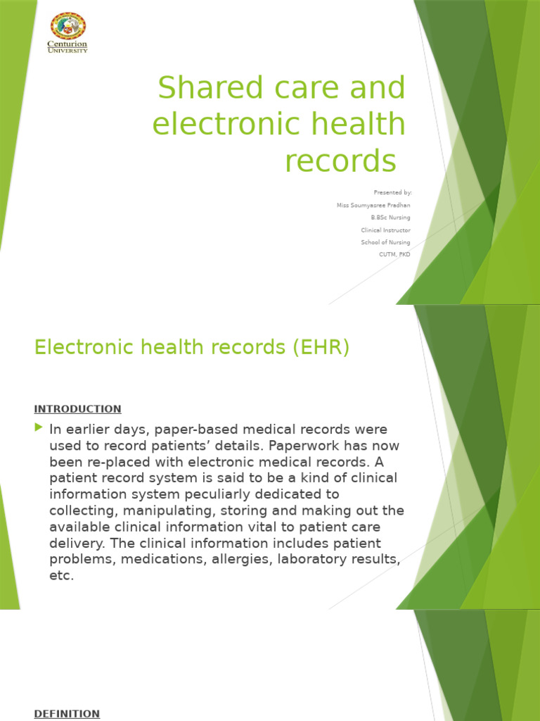 Understanding Electronic Health Records | PDF | Electronic Health ...