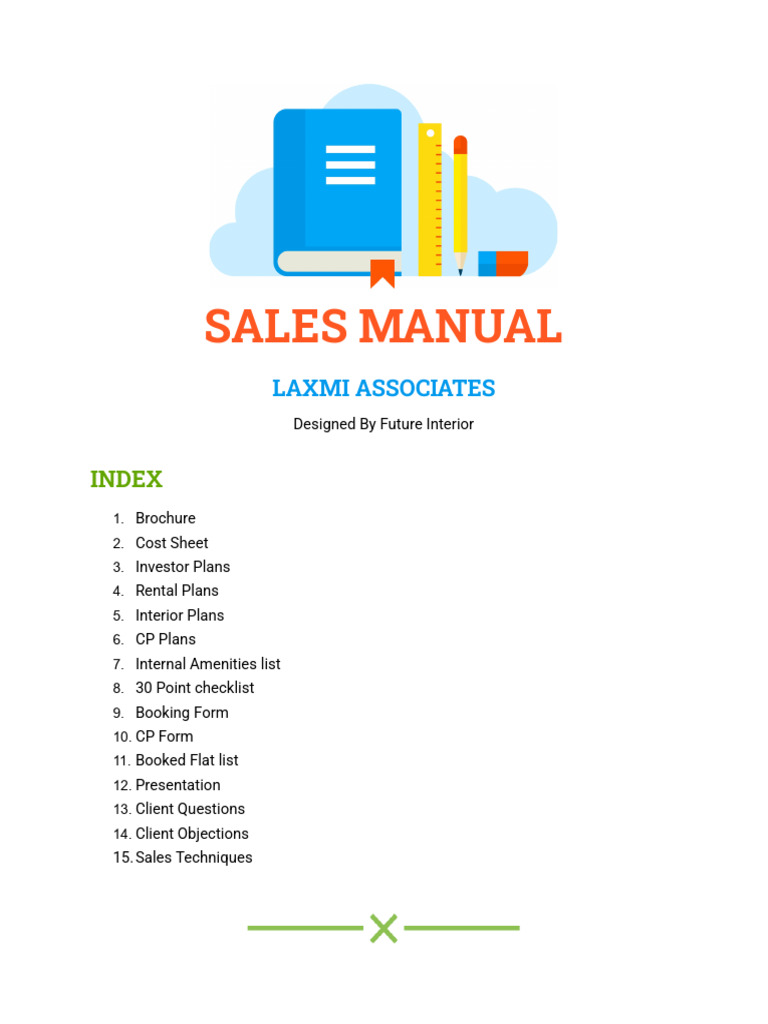 Sales Manual Front Page Laxmi Associates | PDF