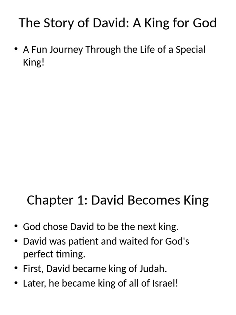 The Story of David Presentation | PDF