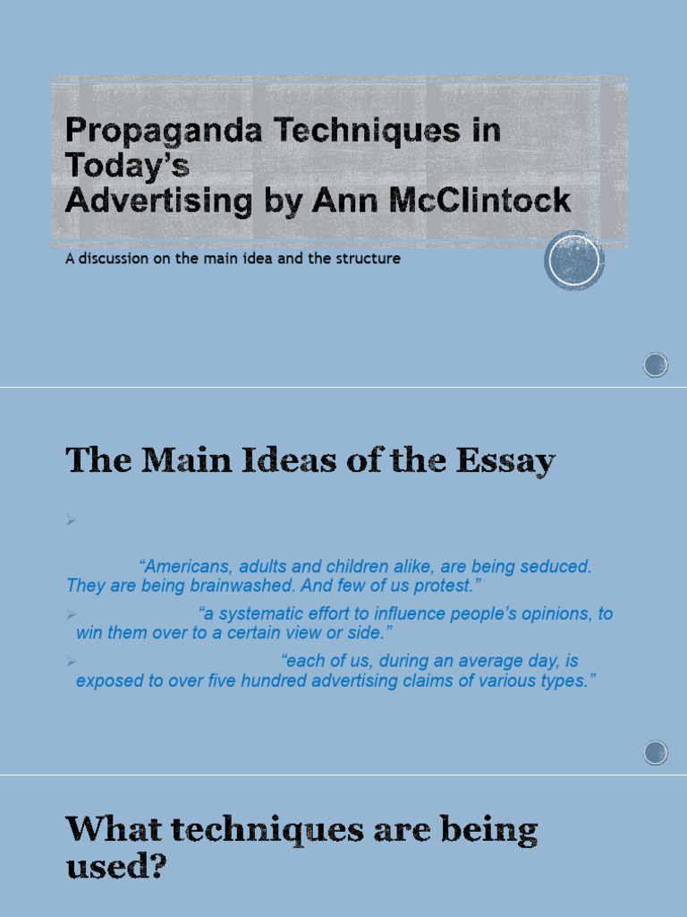 Understanding Propaganda in Advertising | PDF | Propaganda | Advertising