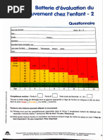 Feuille cotation MABC 2 | PDF