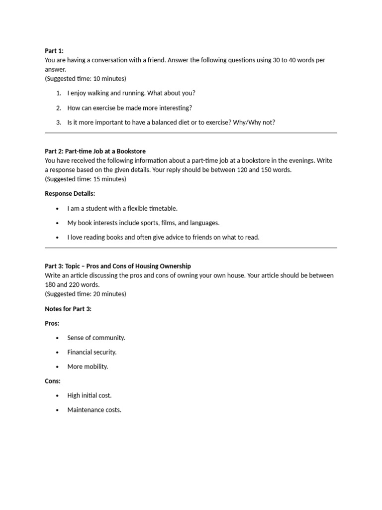 Conversation, Job Application, and Homeownership Insights | PDF